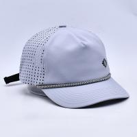 China ACE2304 Custom Sport Cap - Black Polyester Adjustable Strapback with Velcro Closure, One Size Fits All for sale