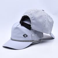China ACE2304 Custom Sport Cap - Black Polyester Adjustable Strapback with Velcro Closure, One Size Fits All for sale