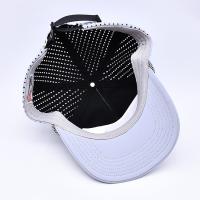 China ACE2304 Custom Sport Cap - Black Polyester Adjustable Strapback with Velcro Closure, One Size Fits All for sale