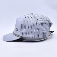 China ACE2304 Custom Sport Cap - Black Polyester Adjustable Strapback with Velcro Closure, One Size Fits All for sale