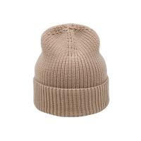 China OEM Acrylic Polyester Knit Beanie Hats 58CM Circumference for sale