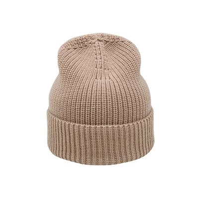China OEM Acrylic Polyester Knit Beanie Hats 58CM Circumference for sale