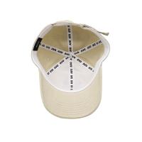 China Fashionable White 6 Panel Baseball Cap With Adjustable Strap Closure for sale