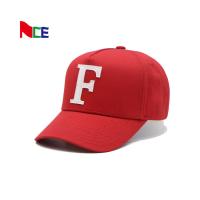 China Custom Cotton Five Panel Baseball Cap with 4 Eyelets Red Adjustable Strap for sale