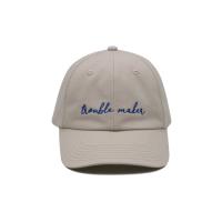 China 6 Panel Constructured Cotton Baseball Cap With 6 Eyelets And Embroidery logo for sale