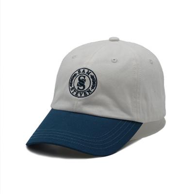 China Cotton Six Panel High Profile Unstructured Baseball Cap Adjustable Strap 100PCS MOQ for sale