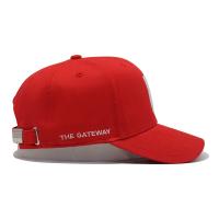 China Adjustable Strap 6 Panel Baseball Cap With 6 eyelet Reinforced Seams custom logo for sale
