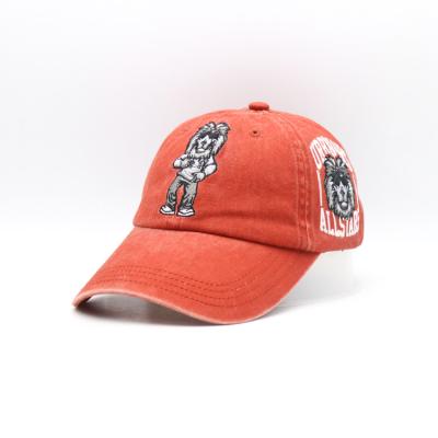 China Custom Embroidered Dad Hat Adjustable Buckle Cotton Baseball Cap 58-60cm Unisex for sale