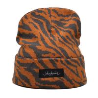 China Custom Logo Acrylic Jacquard Knit Beanie Hat 58cm Unisex Winter Warm Windproof for sale