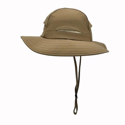 China Custom Color Cotton Fisherman Bucket Hat Medium Crown Breathable Waterproof for sale