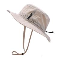China Customizable Cotton Fisherman Bucket Hat with Drawstring Closure for Outdoor Fishing for sale