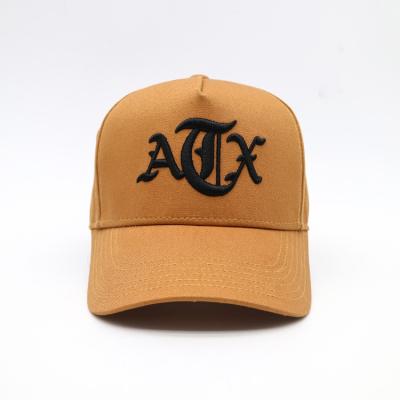 China 6 Panel Baseball Cap Constructured Front Adjustable Strap Reinforced Seams Cotton Sweatband Custom Size for sale