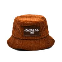 China Custom Corduroy Fisherman Bucket Hat Unisex Wide Brim Outdoor Breathable Lightweight Waterproof for sale