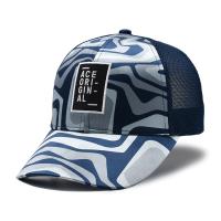 China ACE0728 6 Panel Baseball Cap Cotton Black Embroidered Logo Curved Visor for sale