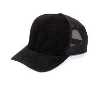 China 6 Eyelets Six Panel Constructured Embroidered Trucker Baseball Cap Match The Fabric Color for sale
