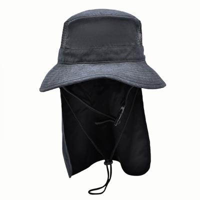 China Custom Cotton Fisherman Bucket Hat Unisex Breathable Waterproof Outdoor Fishing Hiking 50pcs MOQ for sale