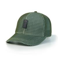 China Pre Curved 6 Panel Trucker Hat With Custom Logo Leater Patch Mesh Dad Baseball Cap for sale