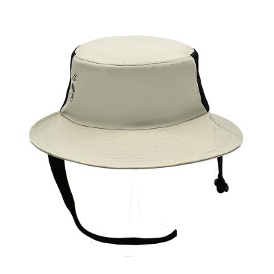 China Foldable Big Brim Plain Boonie Hat Cotton Custom Bucket Hats With String for sale