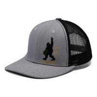 China Custom 6 Panel Trucker Cap Black Mesh Cotton Front Snapback 50 Pcs MOQ for sale