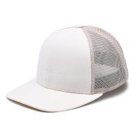 China Custom Logo 6 Panel Mesh Trucker Cap Unisex Cotton High Profile Snapback All Seasons for sale