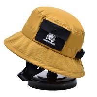 China Customizable Fisherman Bucket Hat Unisex Cotton Wide Brim Sun Protection Outdoor for sale