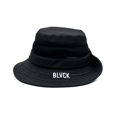 China Custom Breathable Fisherman Bucket Hat Unisex Medium Crown Cotton Fabric Embroidery Logo for sale