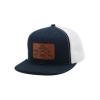 China Custom Embroidered 6 Panel Trucker Cap Pre Curved Visor Cotton Snapback Unisex for sale