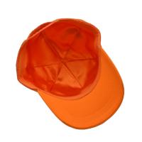 China Custom 5 Panel Trucker Cap 3D Embroidered Curved Brim Satin Lined Orange Mesh Back Hats One Size for sale