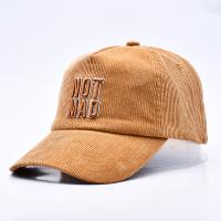 China Custom 3d Structured Embroidery Corduroy Gorras Baseball Cap Wholesale 5 Panel Adjustable Snapback Baseball Cap for sale