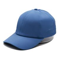China ACE 6-Panel Sport Baseball Cap with 6 Laser-Cut Ventilation Holes, Quick-Dry Polyester, Adjustable Velcro Closure for sale