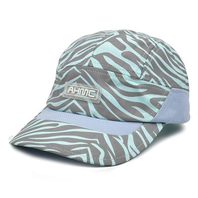 China ACE Custom Sport Cap - 5 Panel Adjustable Baseball Hat with 6 Ventilation Eyelets and Reflective Quick-Dry Technology for sale