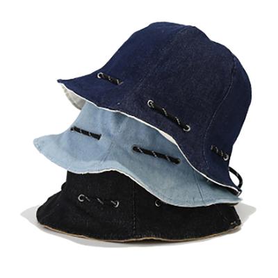 China Unisex Cotton Fisherman Bucket Hat Reversible Turn Into Bag Spring Summer Adult Size Custom Color for sale