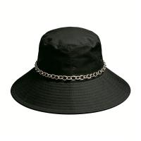 China 100% Cotton Wide Brim Fisherman Bucket Hat Custom Logo Outdoor Sun Protection for sale