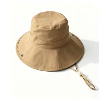 China Recycled Fisherman Bucket Hat 100% Cotton Lining Wide Brim Sun Protection for sale