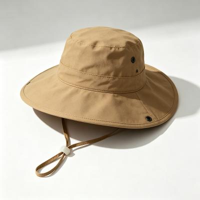 China Recycled Fisherman Bucket Hat 100% Cotton Lining Wide Brim Sun Protection for sale