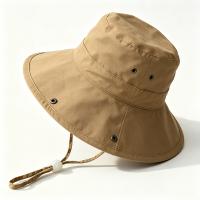 China Recycled Fisherman Bucket Hat 100% Cotton Lining Wide Brim Sun Protection for sale