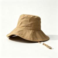 China Recycled Fisherman Bucket Hat 100% Cotton Lining Wide Brim Sun Protection for sale