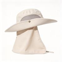 China Recycled Polyester Fisherman Bucket Hat Wide Brim Outdoor Sun Protection Adult One Size for sale