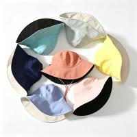 China 100% Cotton Fisherman Bucket Hat Breathable Outdoor Sun Protection Custom Logo One Size for sale