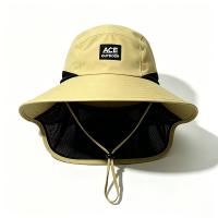 China Cotton Fisherman Bucket Hat Wide Brim Sun Protection Outdoor Vacation Style Custom Logo for sale