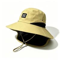 China Cotton Fisherman Bucket Hat Wide Brim Sun Protection Outdoor Vacation Style Custom Logo for sale