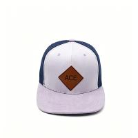 China 6 Panel Trucker Cap Cotton Sweatband Plastic Snapback Closure Unisex Adjustable 58cm for sale