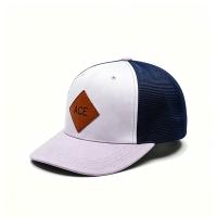 China 6 Panel Trucker Cap Cotton Sweatband Plastic Snapback Closure Unisex Adjustable 58cm for sale
