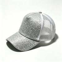 China 6 Panel Trucker Cap with Breathable Mesh Panels Adjustable Snapback Closure and Embroidered Logo Option for sale