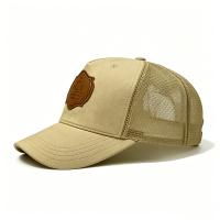 China Custom 6 Panel Trucker Cap High Profile Cotton Front Mesh Back Adjustable Snapback for sale
