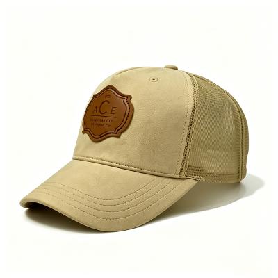 China Custom 6 Panel Trucker Cap High Profile Cotton Front Mesh Back Adjustable Snapback for sale