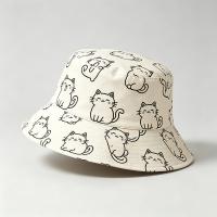 China Cotton Fisherman Bucket Hat for Adults Wide Brim 100% Cotton Fabric Sun Protection Outdoor Hat for sale