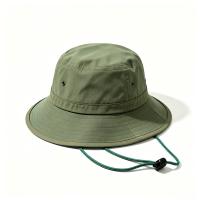 China Custom Logo Fisherman Bucket Hat 100% Cotton Wide Brim Sun Protection Outdoor for sale