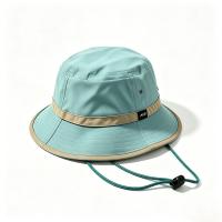 China Custom Logo Fisherman Bucket Hat 100% Cotton Wide Brim Sun Protection Outdoor for sale