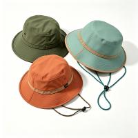 China Custom Logo Fisherman Bucket Hat 100% Cotton Wide Brim Sun Protection Outdoor for sale
